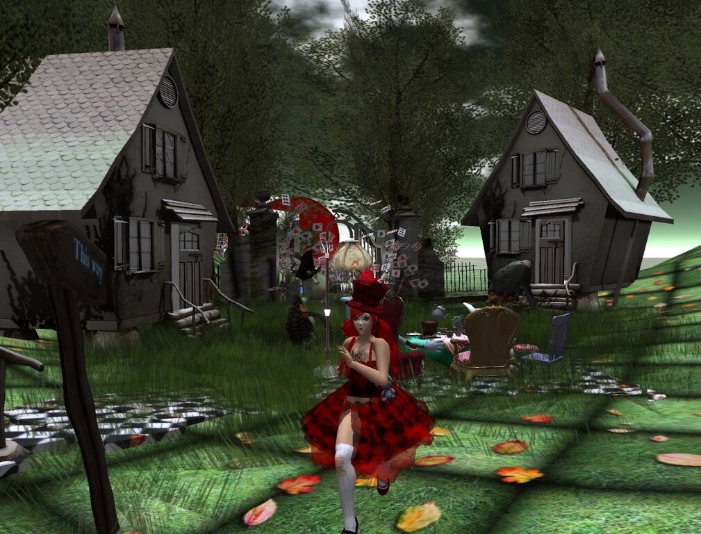 Avia3D: Wonderlandregion, the little village of Alice - OpenSimWorld