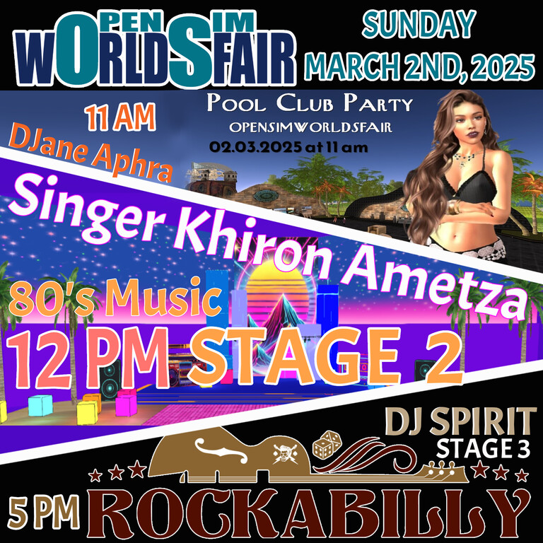 KimmStarr: 5:00 pm grid time Get ready for some hip-shakin’ as DJ Spirit spins high-octane Rockabi