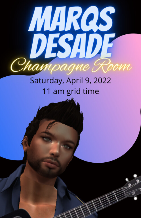MarqsDeSade: I will be doing a live show at the Champagne Room on the ...