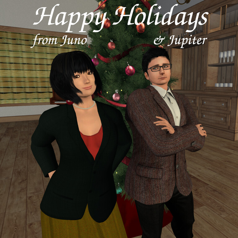 JupiterRowland: Seasonal greetings from my sister and me! - OpenSimWorld
